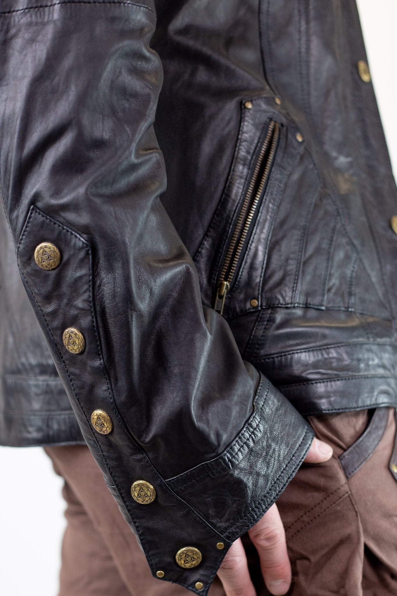 Alloy Leather Jacket - anahata designs/infiniti now